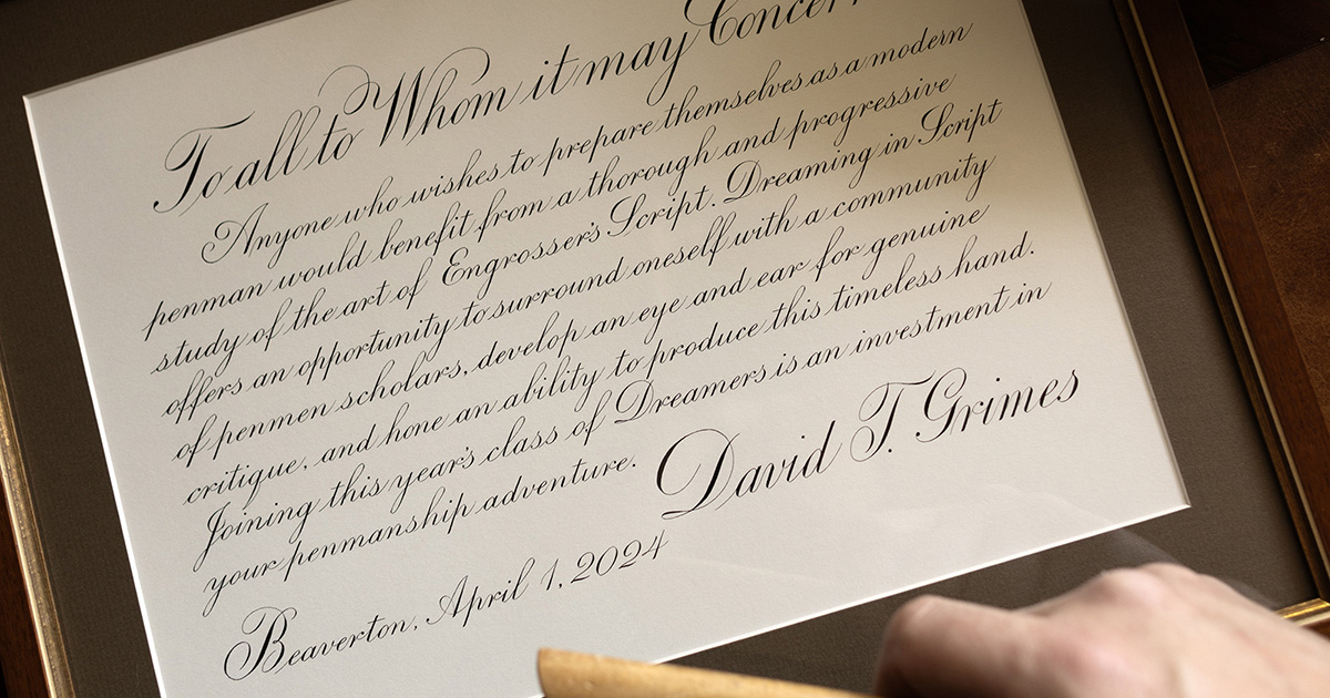 Glossary of Calligraphy Terms - Masgrimes